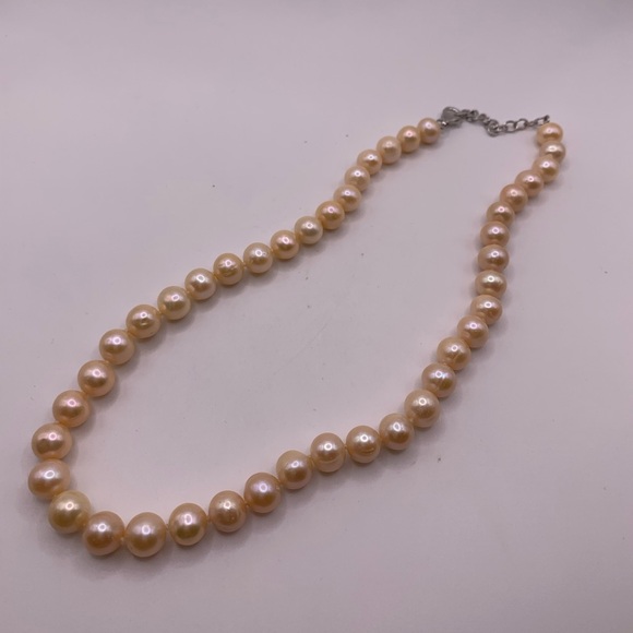 Jewelry | Genuine 6mm Peach Coloured Freshwater Pearl Necklace | Poshmark